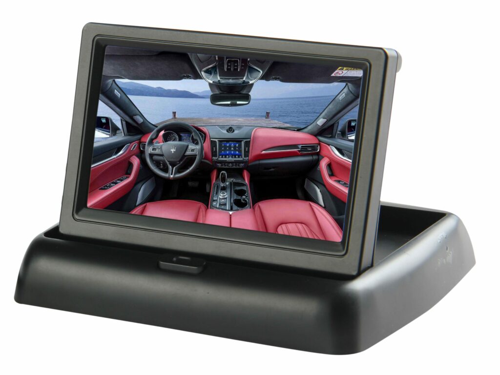 4.3-Inch Folding Monitor | Compact Dashboard Reverse Display