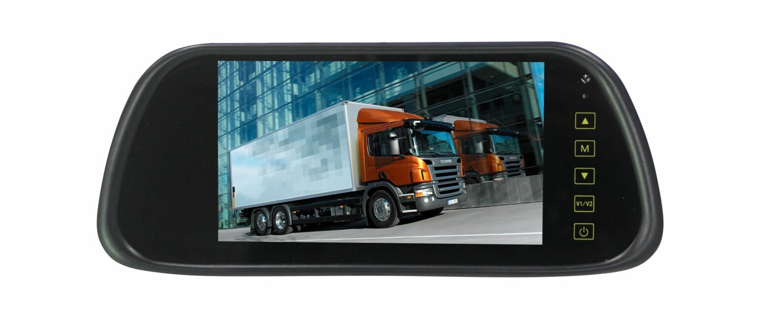 12.2" Dual AHD IPS Monitor | A-Pillar Mount Display for Vehicles