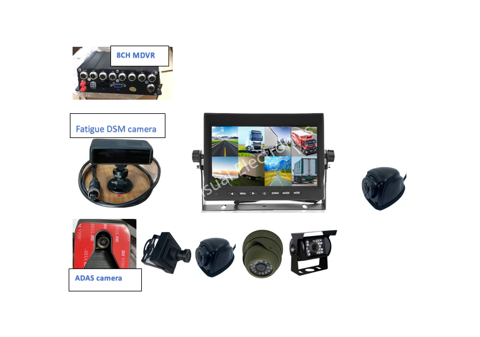 8 Channel MDVR with ADAS, DSM Function