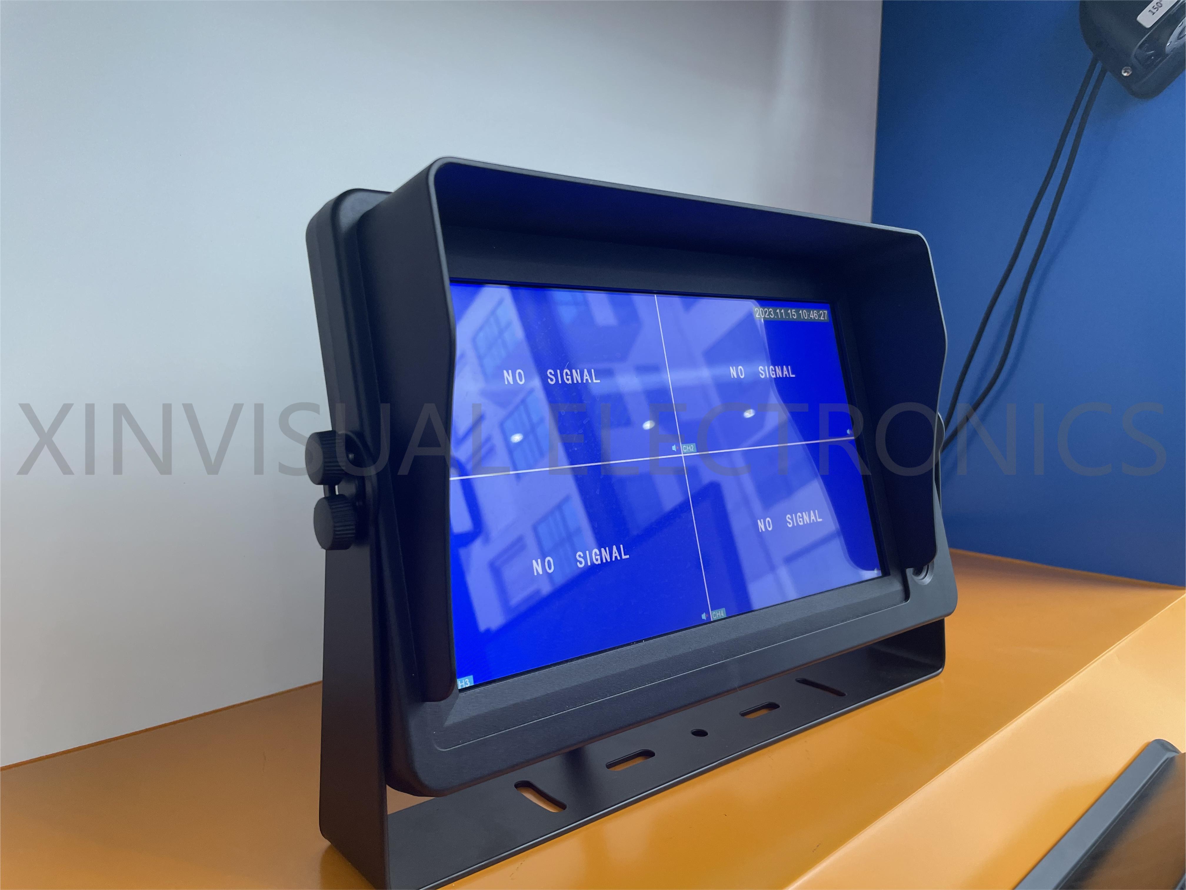 10.1-Inch AHD Quad Monitor | IP69K Waterproof | Split View Display